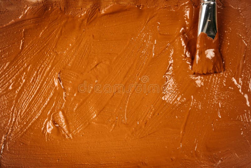 Brown Paint Texture on Wall Stock Photo - Image of layer, backdrop ...