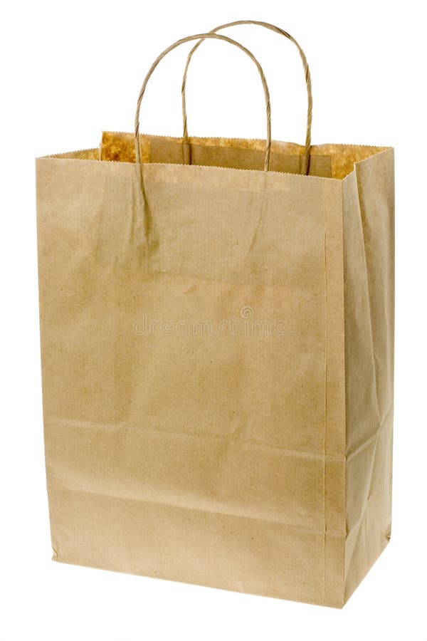 Brown Paper Bag stock photo. Image of shopping, paper - 5114628