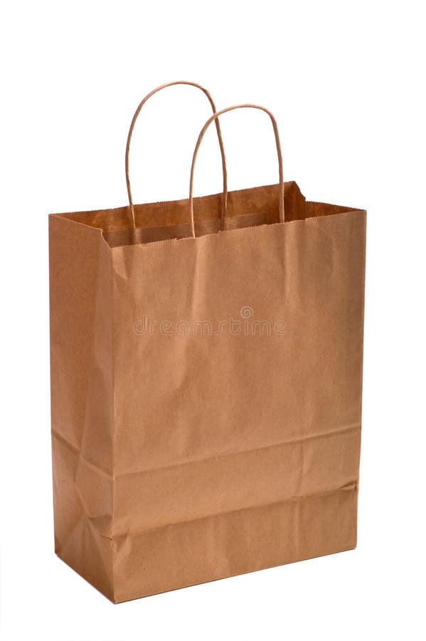 Brown Paper Bag stock photo. Image of shopping, paper - 5114628