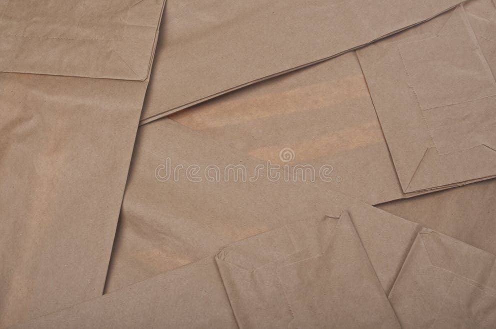 Brown Paper Bag Background stock photo. Image of lunch - 15196664