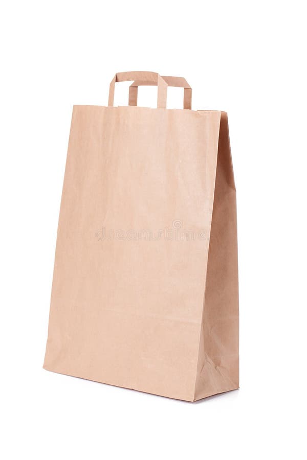 Brown bag paper stock image. Image of brown, disposable - 7445641