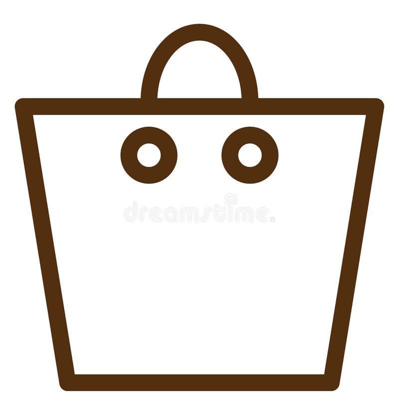 A Brown Paper Bag, Vector or Color Illustration Stock Illustration ...