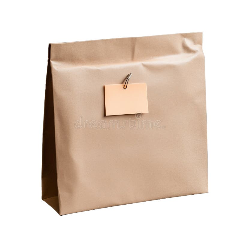 Brown Paper Bag Tag Transparent Background Stock Photos - Free ...