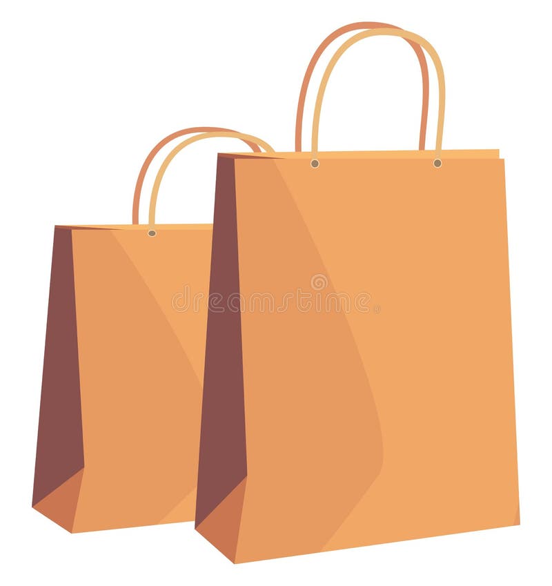 A Brown Paper Bag, Vector or Color Illustration Stock Illustration ...