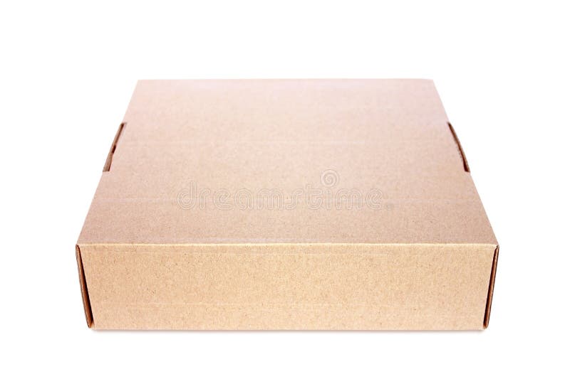 Brown Paper Box isolated stock image. Image of delivery - 283920261