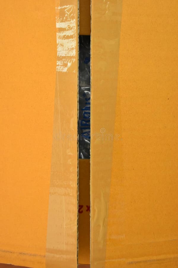 Brown Paper Box Open, Packaging Industry Stock Photo - Image of postal ...