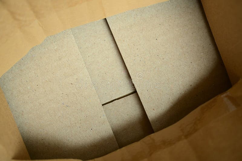 Close Up Brown Paper Box Packaging for Design Stock Image - Image of ...