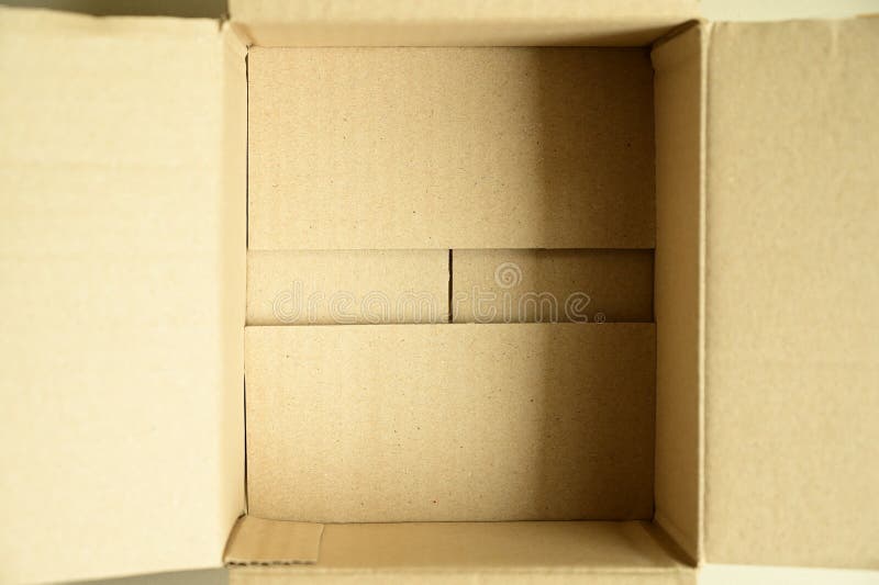 Close Up Brown Paper Box Packaging for Design Stock Photo - Image of ...