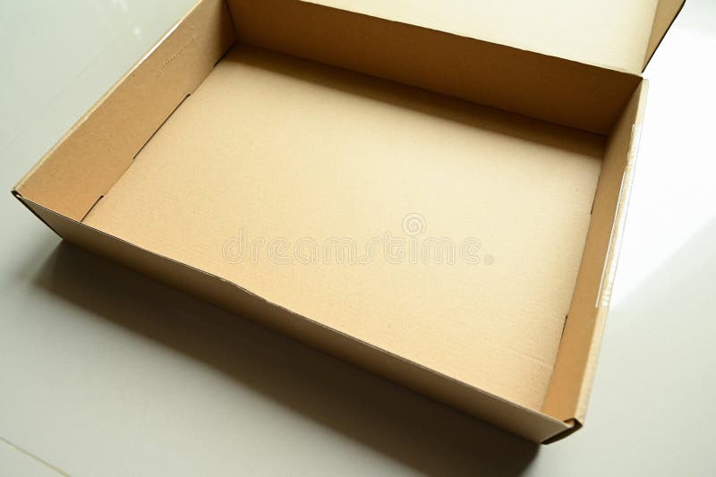 Close Up Brown Paper Box Packaging for Design Stock Photo - Image of ...