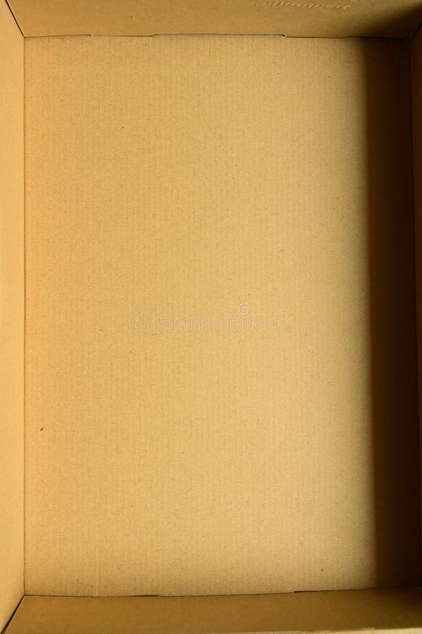 Blank Brown Paper Box Packaging for Design Stock Image - Image of order ...