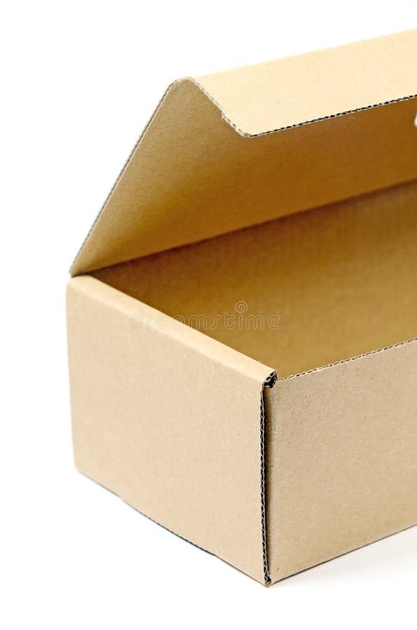 Brown paper box. stock image. Image of background, karton - 40879881