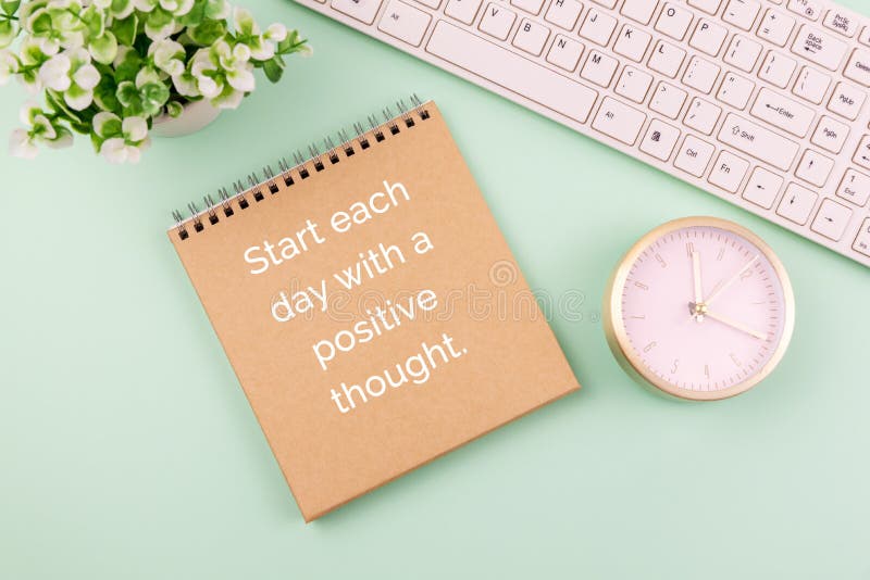 Inspirational Quotes - Start Each Day with a Positive Thought on Paper ...