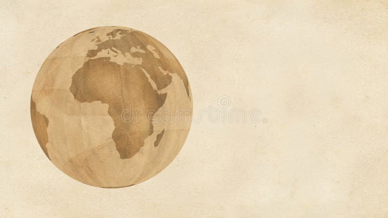 Brown Paper Globe stock video. Video of animation, globe - 36929404