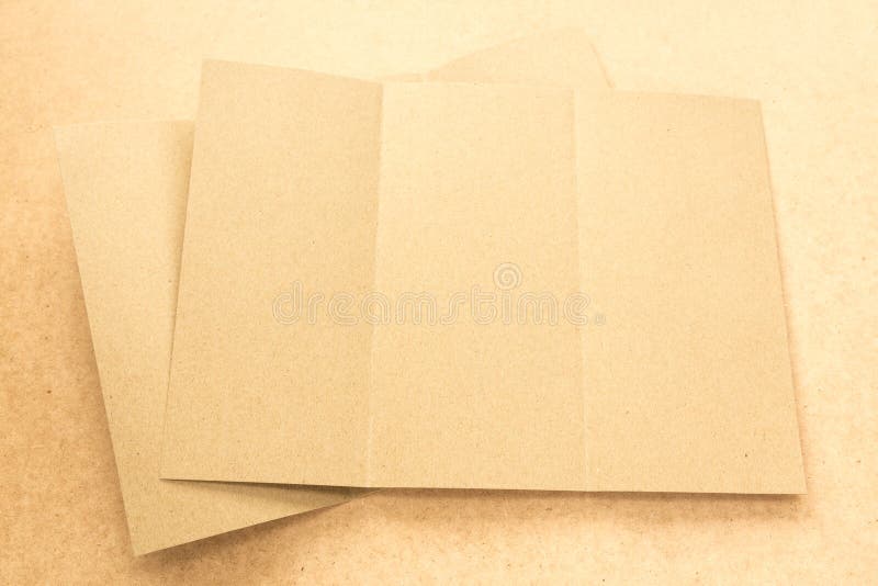 Brown Paper Note on Business Wood Desk with Copy Space Stock Photo ...