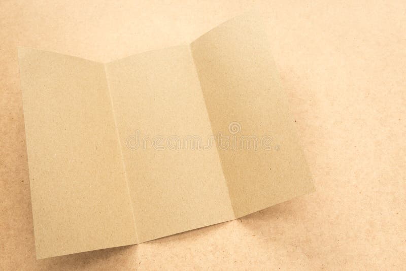 Brown Paper Note on Business Wood Desk with Copy Space. Stock Photo ...