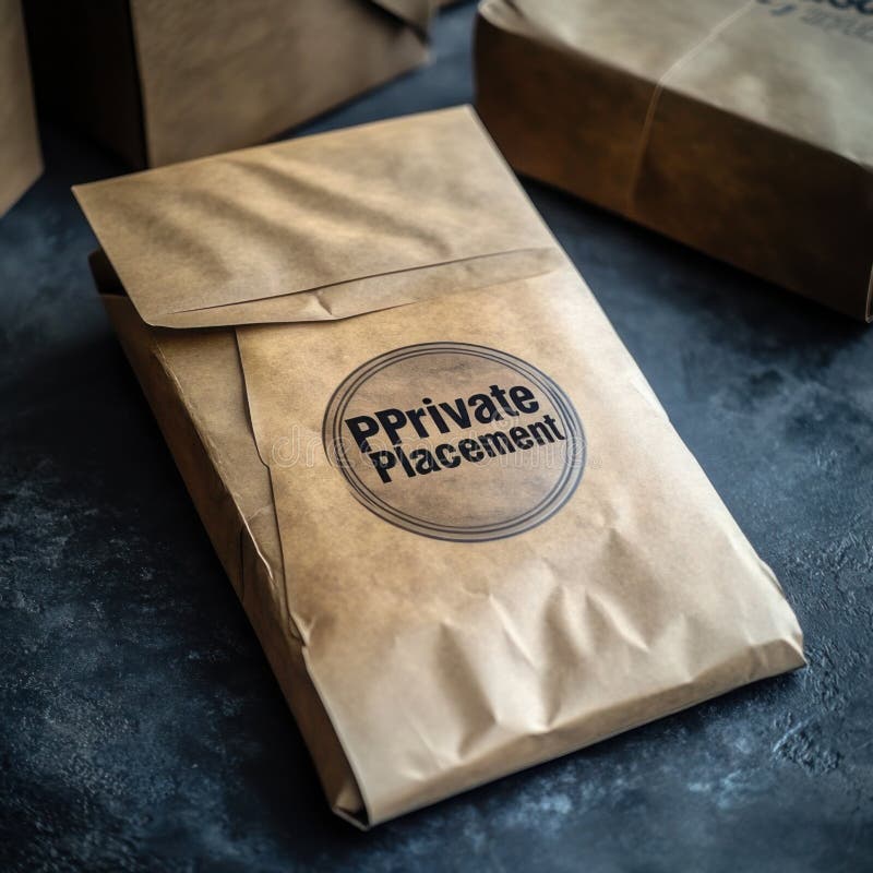 Private Placement Packaging Displayed on a Tabletop in a Modern ...