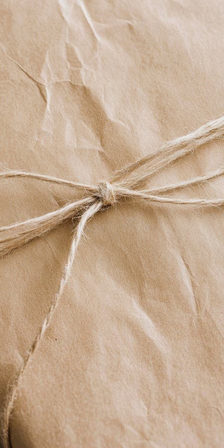 Brown Paper Package Tied with Simple String, AI Generative Stock Photo ...