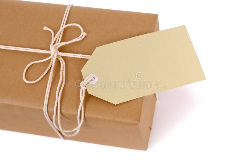 Small Brown Parcel Package Manila Label Stock Photos - Free & Royalty ...