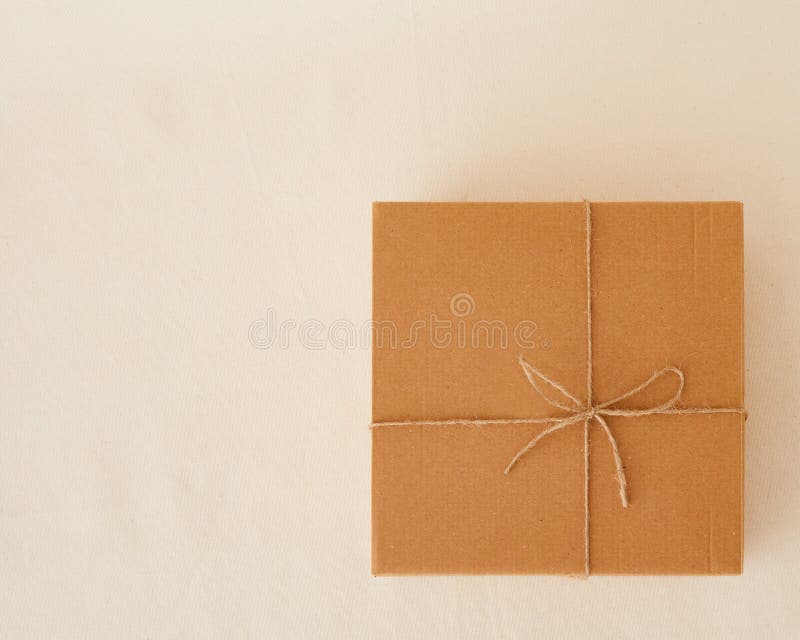 Brown Paper Packages Top View. Stock Image - Image of christmas ...