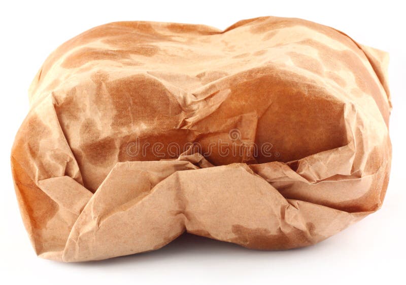 Brown paper packet stock photo. Image of gift, shopping - 34874136