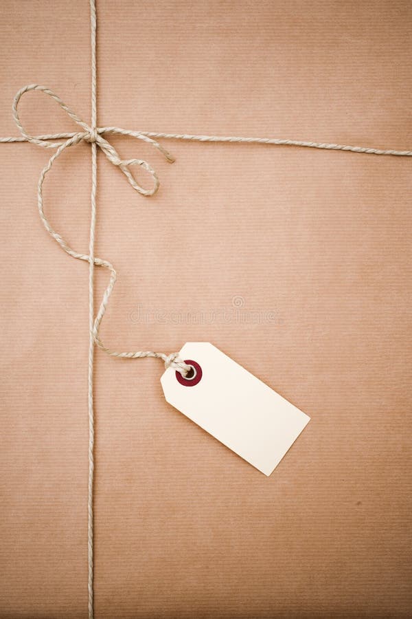 Brown paper parcel stock image. Image of presents, freight - 21658313