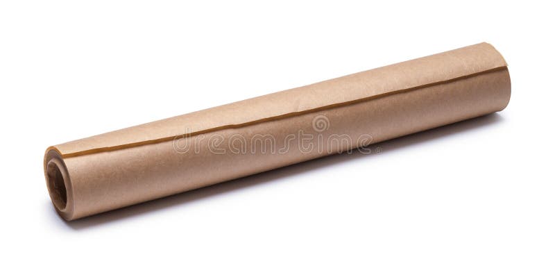 Brown Paper Roll stock image. Image of view, curled - 329014931