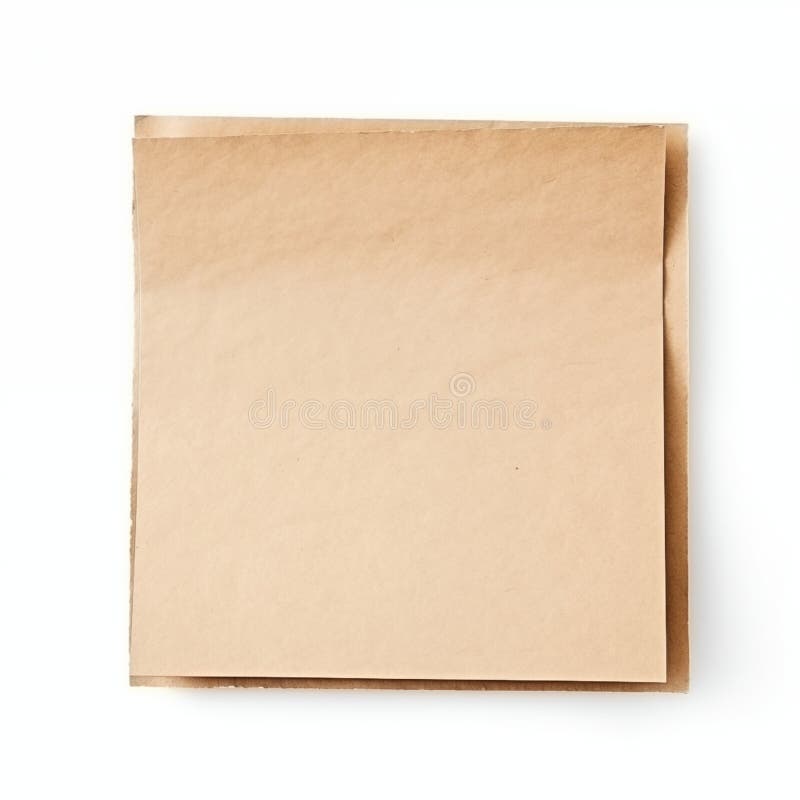 Brown Paper Sheets Isolated on White Background Stock Illustration ...