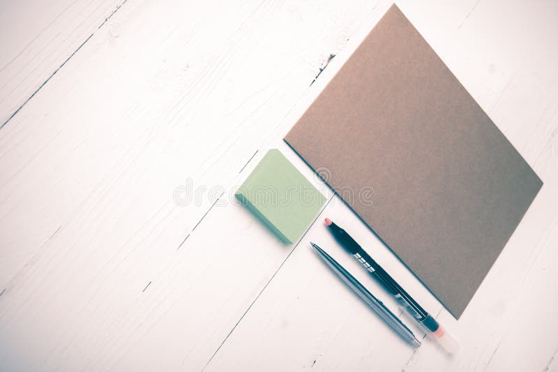 Brown Paper with Sticky Note Vintage Style Stock Photo - Image of post ...