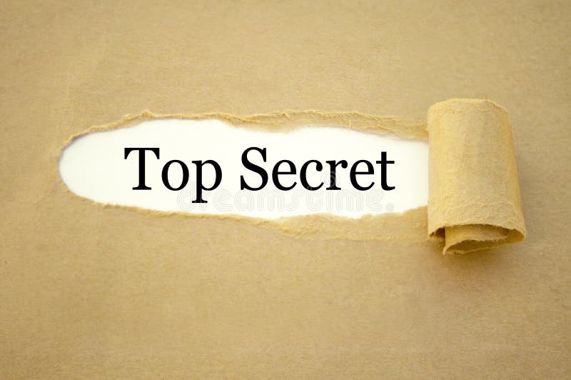 Paper work with Top Secret stock image. Image of office - 134218745