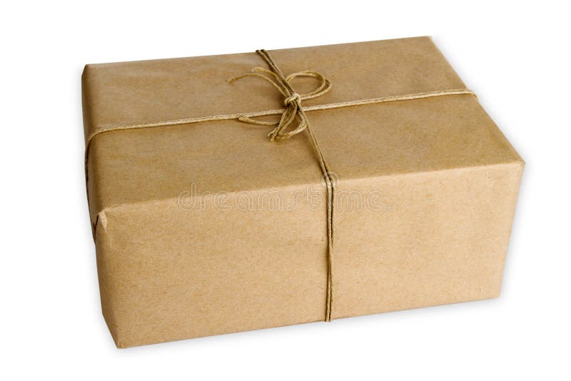 Brown Parcel stock photo. Image of merchandise, carton - 26893012