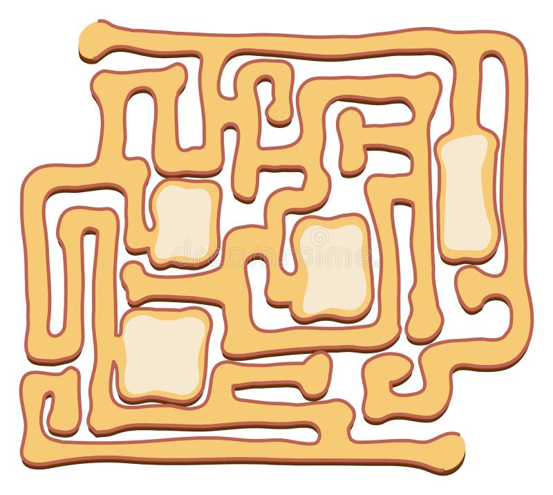 Brown Path Puzzle Game Template Stock Vector - Illustration of clipping ...