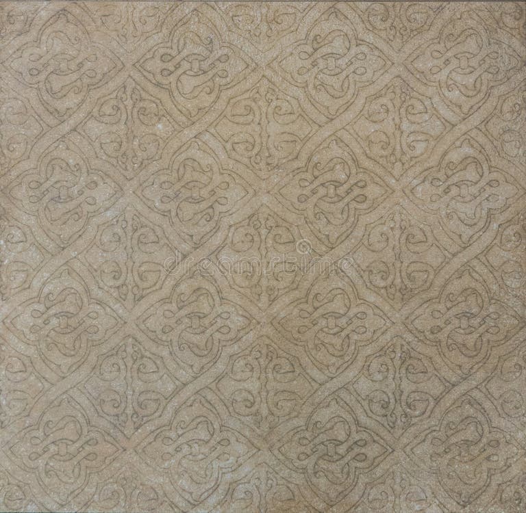 Brown pattern tile stock photo. Image of brown, ornate - 69110632
