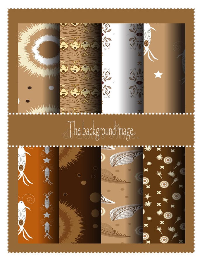 Brown patterns stock vector. Illustration of vector, seamless - 53782043