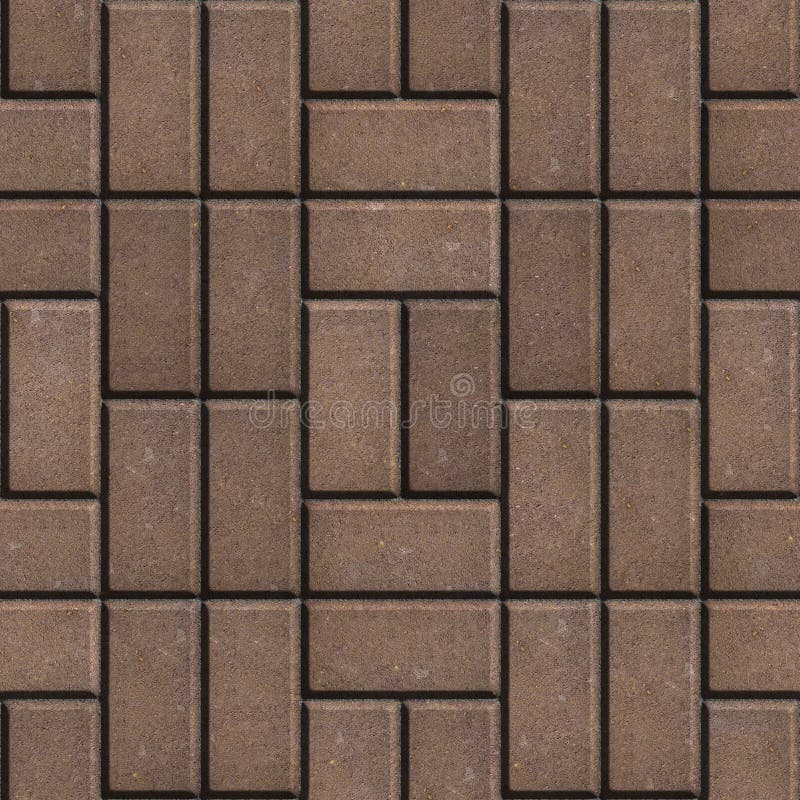 Brown Pave Slabs Rectangles Laid Out in a Chaotic Stock Image - Image ...