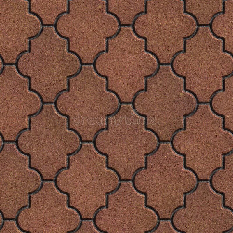 Brown Pavement As Leaf Clover Stock Illustration - Illustration of pave ...