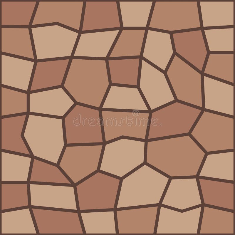 Brown Pavement Top View Pattern, Sidewalk Tile Stock Vector ...
