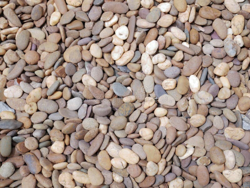 Brown Pebble Stone Background, Stone Floor Stock Image - Image of ...