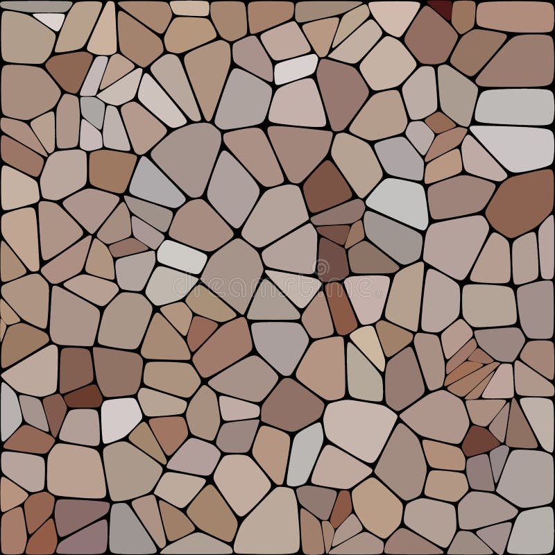 Brown Peebles. Vector Abstract Geometric Pattern. Eps 10 Stock Vector ...