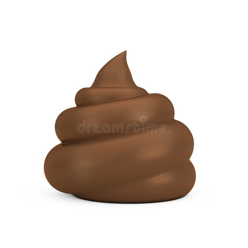 Poop Icon on White Background. Pile of Shit Sign. Flat Style Stock ...