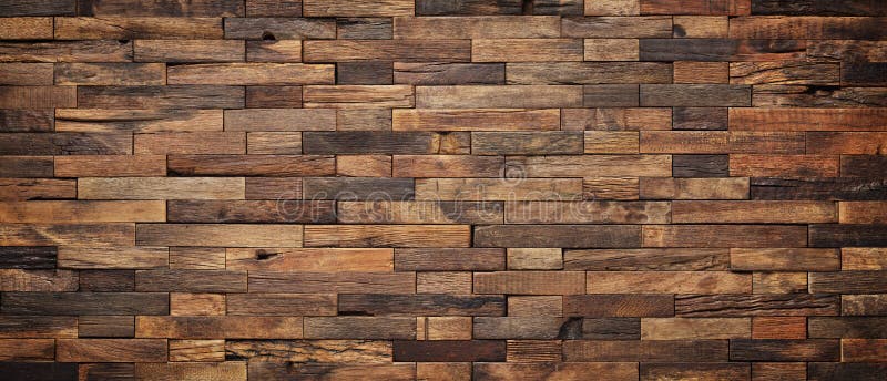 Brown Pieces of Planks Lined with Wood Wall Panel. Wood Background ...