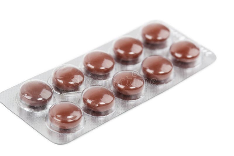 Brown pills stock image. Image of pharmacist, antibiotics - 32176839