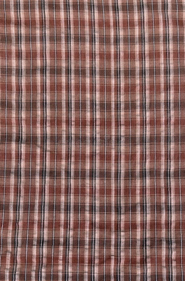 Brown Plaid Cloth Picture. Image: 3772416