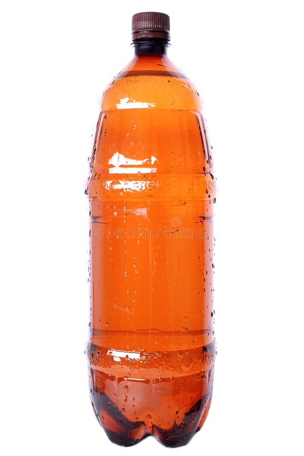 Brown plastic bottle stock image. Image of appetizing - 11107001