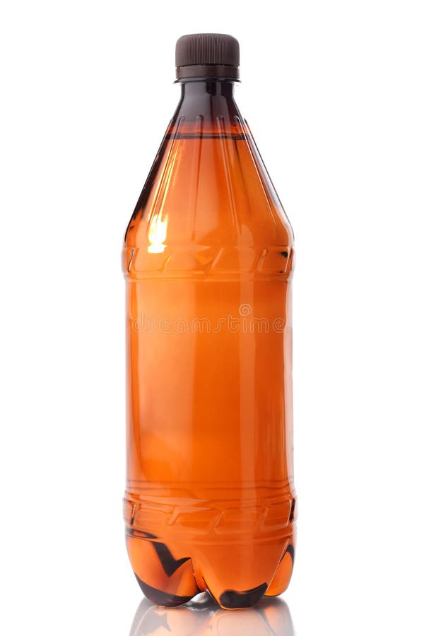 Brown plastic bottle stock image. Image of appetizing - 11107001