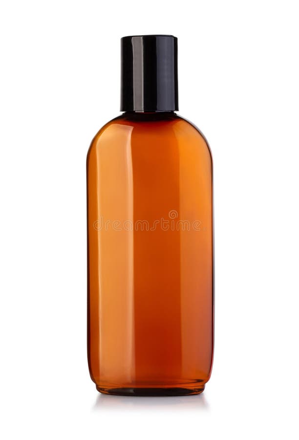 Brown plastic bottle stock photo. Image of health, template - 140635416
