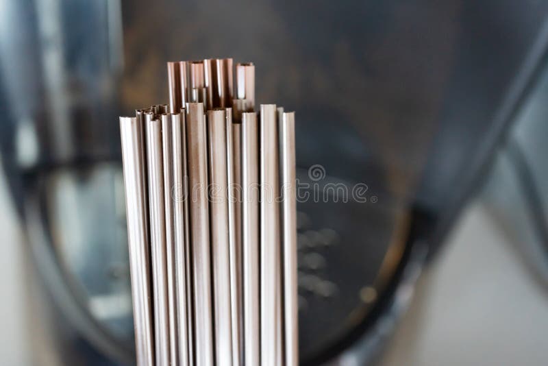 Brown Plastic Coffee Stirrer Sticks Stock Photo - Image of pattern ...