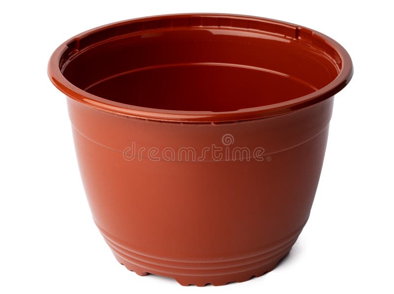 358 Empty Brown Plastic Flower Pot Isolated Stock Photos - Free ...