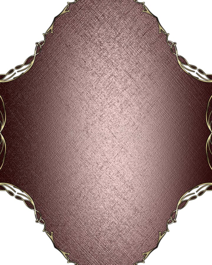 Brown Plate for Text. Element for Design. Template for Design Stock ...
