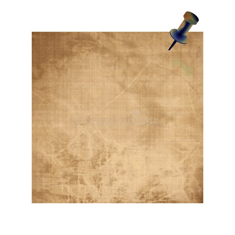 Brown post it stock illustration. Illustration of note - 5211631