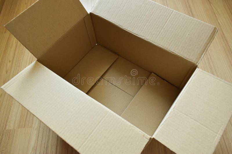Brown Box Packaging for Shipping, Paper Texture Stock Image - Image of ...